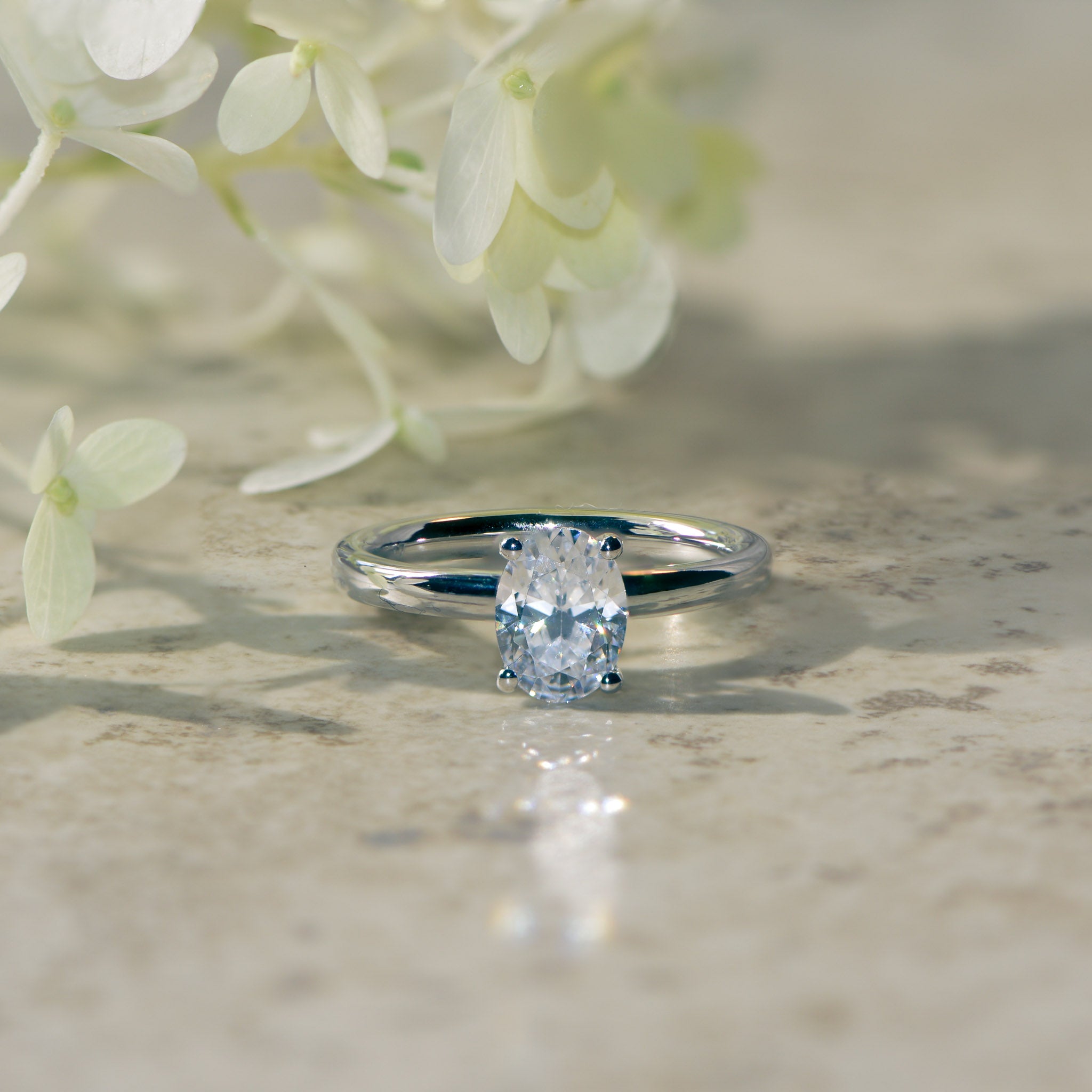 Oval Lab Grown Diamond Engagement Ring – The Cornish Diamond Co